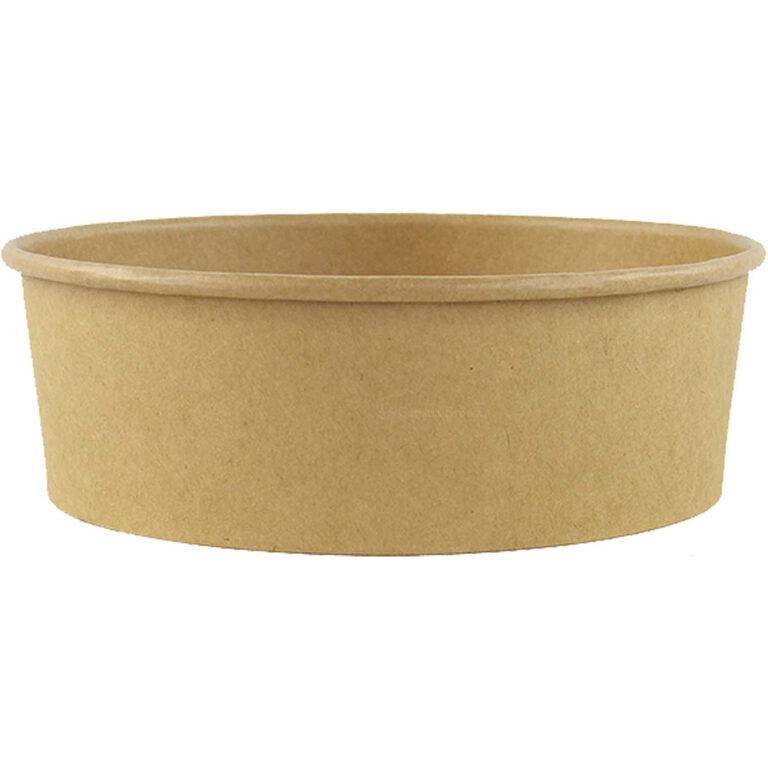 184mm Kraft Paper Dome Lid for 32oz/40oz Round Deli Kraft Paper ...